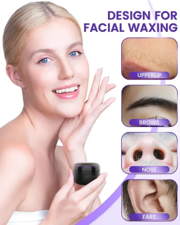 Nose Wax Kit - Portable Wax Warmer for Lip Nose Eyebrow Face body Hair ...